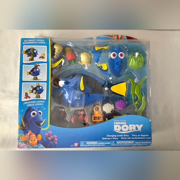 Disney | Toys | Disney Pixar Bandai Finding Dory Changing Looks Dory 2 ...